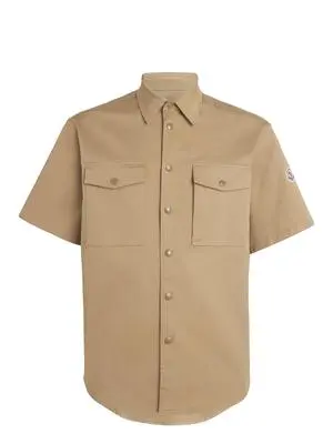 Moncler Cotton Twin-pocket Shirt - Brown