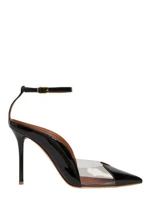 MALONE SOULIERS Leather-pvc Malia Heeled Pumps 100 - Black