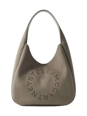 Stella McCartney Perforated Vegan Tote Sage Green