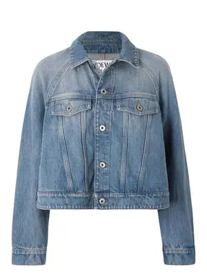Loewe Trapeze Denim Trucker Jacket - Blue