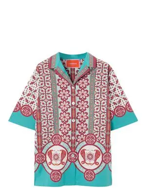 La DoubleJ Printed Cotton-poplin Shirt - Multi