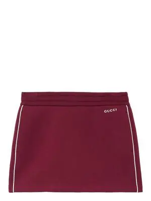 Gucci Jersey Mini Skirt - Red