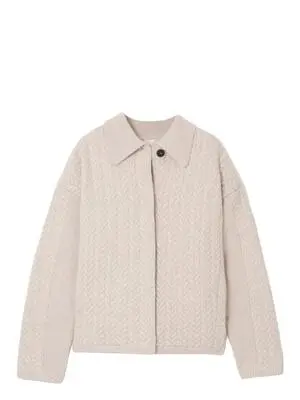 LE KASHA Bilbao Cable-Knit Cashmere Cardigan