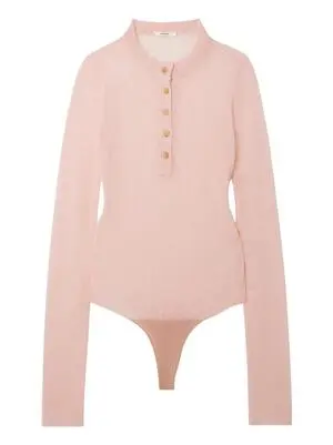 HAIKURE Lucy Alpaca-blend Bodysuit - Pink