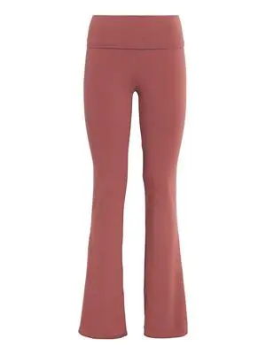 SKIMS Cotton Jersey Foldover Trousers Red