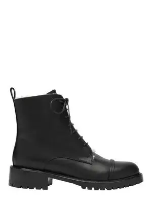 MALONE SOULIERS Leather-shearling Miller Ankle Boots - Black