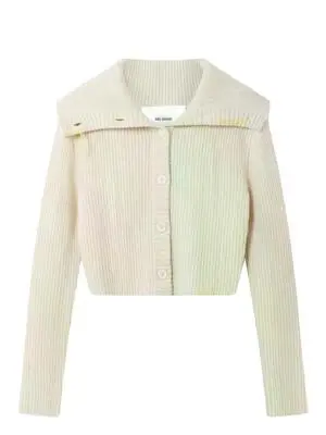 Axel Arigato Celine Ribbed Cardigan - Neutrals