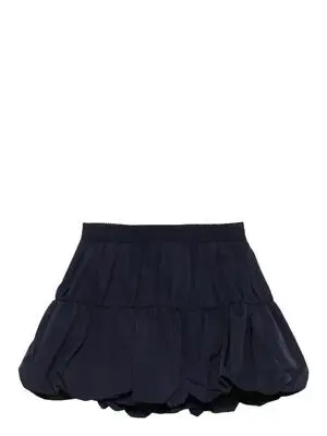Sea Mirian Bubble-hem Ruffle Mini Skirt - Blue