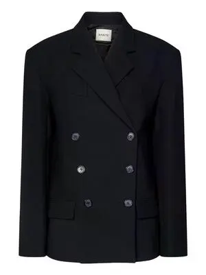 Khaite Arnoll Double-breasted Coat - Black