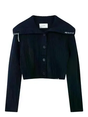 Axel Arigato Ribbed Cardigan - Blue
