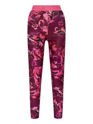 Versace Barocco-print Leggings - Pink