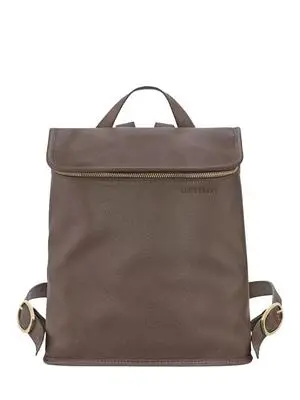 Longchamp Le Foulonné M Leather Backpack - Brown