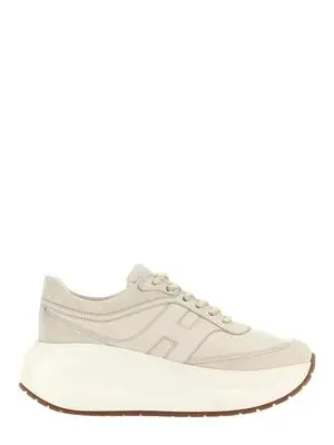 Hogan H696 Chunky Runner Sneakers - Neutrals