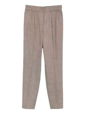 Peserico Elastic-waist Trousers - Neutrals
