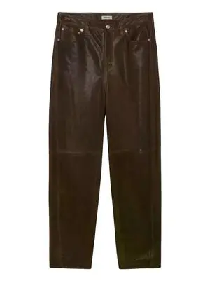 SIMKHAI Waldon Leather Panel Trousers