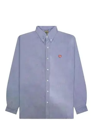 HUMAN MADE Heart-embroidered Shirt - Blue