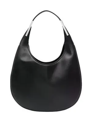 Savette Small Florence Crescent-shaped Leather Shoulder Bag - Black