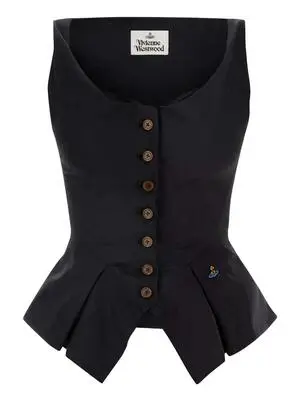 VIVIENNE WESTWOOD Monday Button-detailed Vest - Black