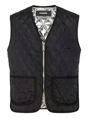 Dsquared2 Quilted Gilet - Black