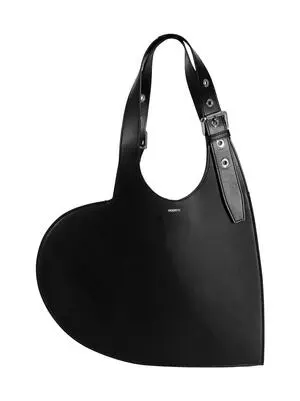 Coperni Belt Heart Buckled Tote Bag - Black