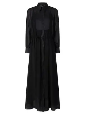 Pinko Long Sleeve Maxi Dress - Black