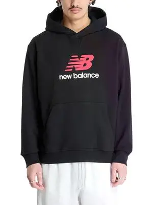 NEW BALANCE Logo French-terry Hoodie - Black