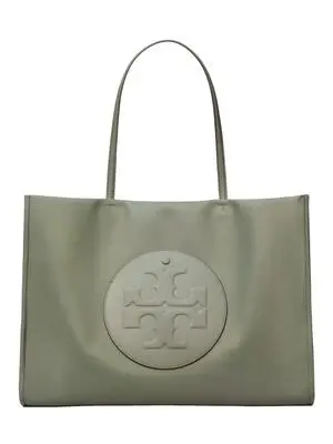Tory Burch Ella Logo-patch Tote - Green
