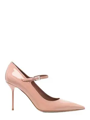 Paris Texas 90mm Lidia Patent Leather Pumps With Ankle Strap - Pink