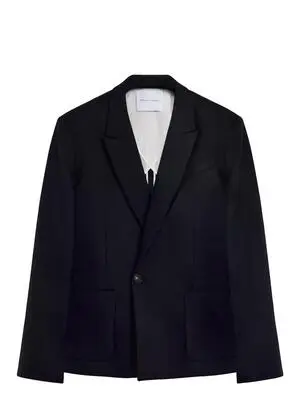 DOMAINE DES ARTISTES Double-breasted Wool Jacket - Blue