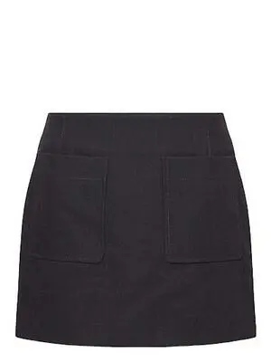 Bottega Veneta Mid-rise Mini Skirt - Anthracite