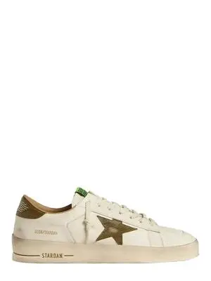 Golden Goose Stardan Star-patch Leather Sneakers - 10502 - Whitegreen