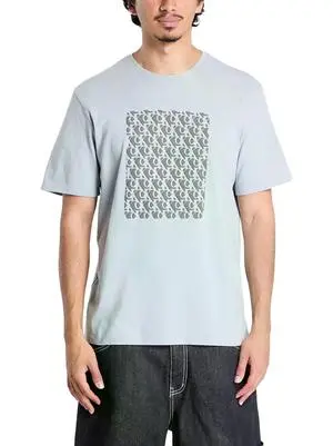 Calvin Klein Logo-print Pattern Short-sleeved T-shirt - Grey