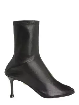 ALEVI MILANO 79mm Sock-fit Leather Ankle Boots - Black