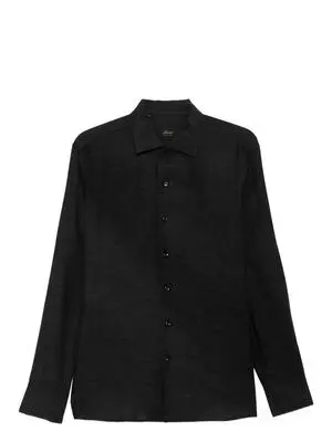 Brioni Long-sleeve Button-fastening Shirt - Grey