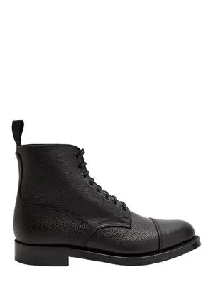 Grenson Grained Leather Boots - Black