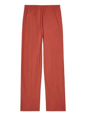 Vince Cotton-blend Relaxed Trousers - Red