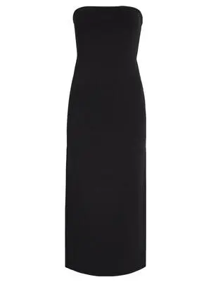 ANINE BING Rosa Stretch-knit Midi Dress - Black