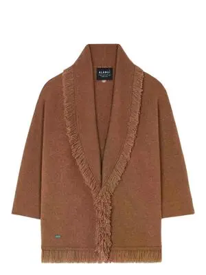 Alanui Fringed Belted Cardigan - Brown