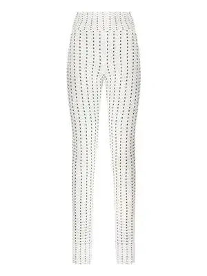 GENNY Grid-pattern Leggings