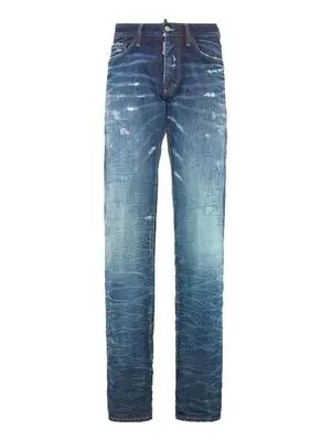 Dsquared2 Logo-patch Jeans - Blue