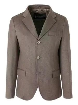Herno Three-button Wool Jacket - Brown