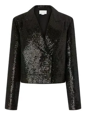 GENNY Sequinned Blazer - Black