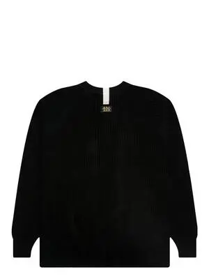 ADVISORY BOARD CRYSTALS Ribbed Crewneck Sweater - Black