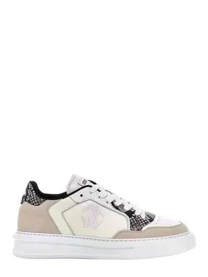 Roberto Cavalli Colour-block Low Top Sneakers - White