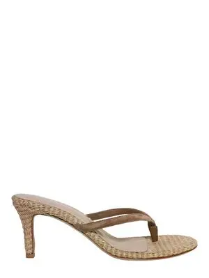 GIANVITO ROSSI 80mm Suede Heeled Sandals - Brown