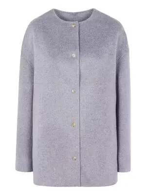 Loulou De Saison Button-front Wool Coat - Grey
