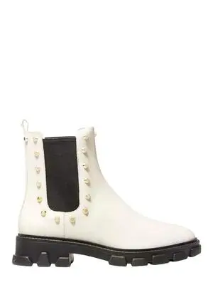 Michael Kors Stud-embellished Chelsea Boots - White