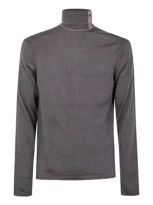 Emporio Armani Turtleneck Wool Sweater - Neutrals