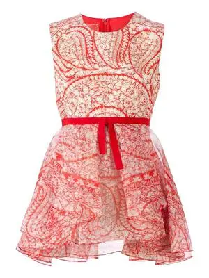 Giambattista Valli Printed Top - Red