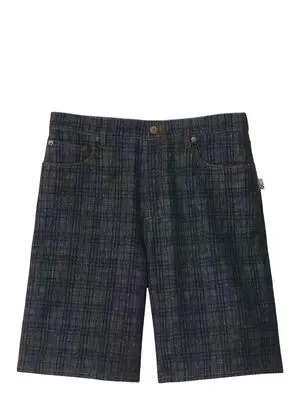 Burberry Denim Shorts - Indigo Ip Check